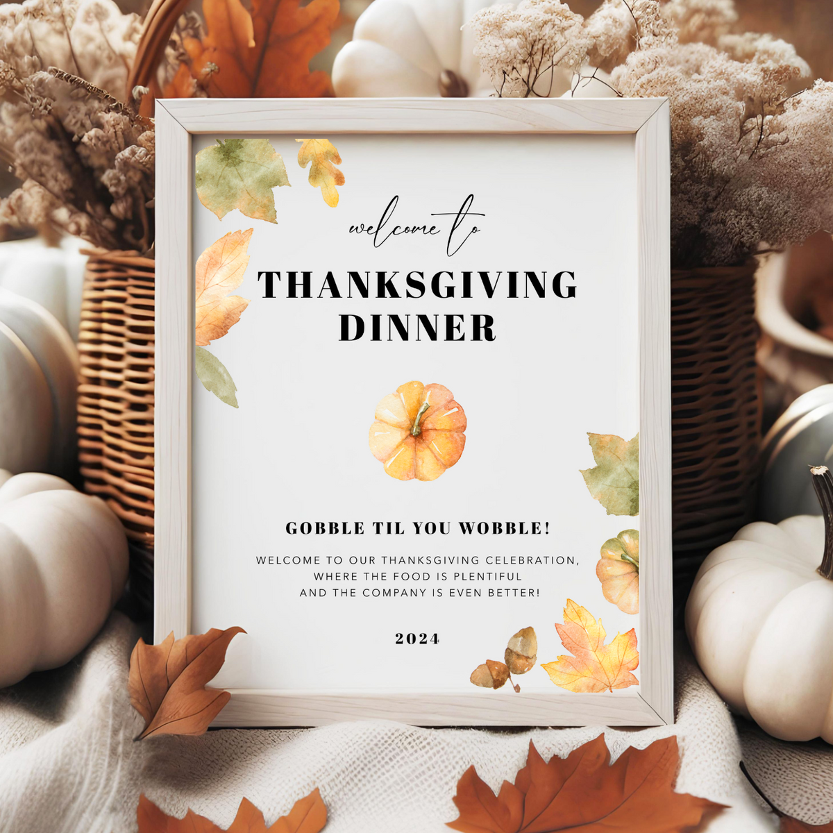 Thanksgiving Welcome Sign – Luster Designs